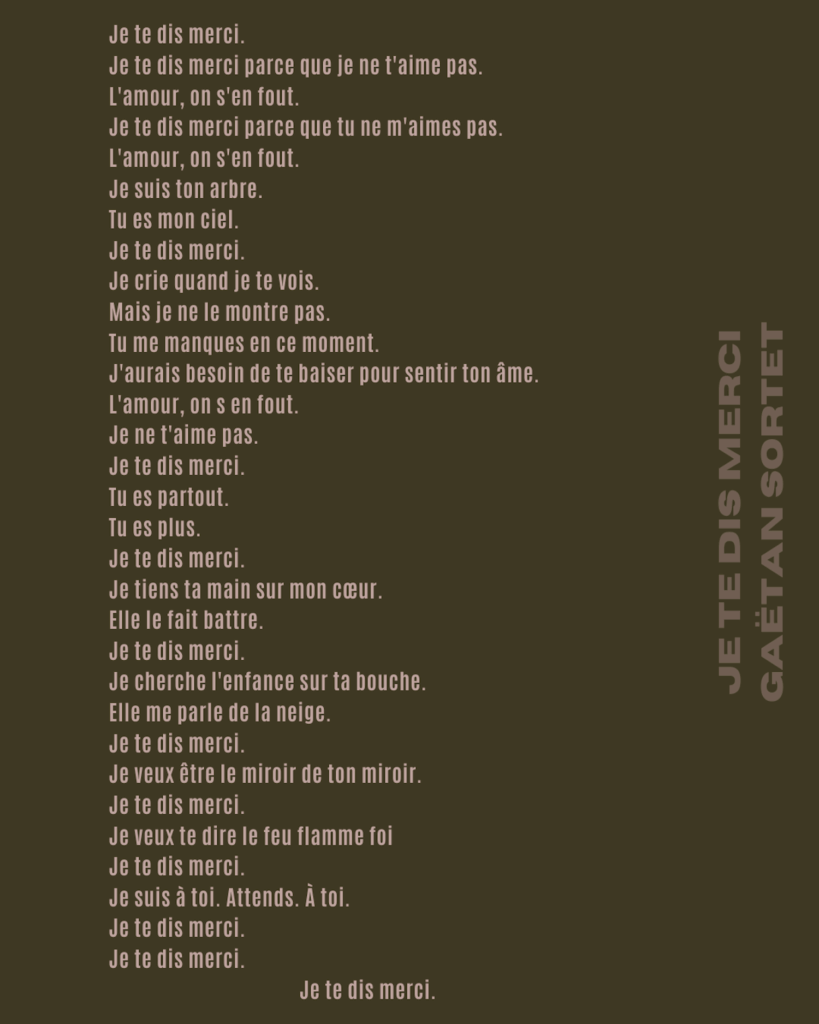 Je te dis merci • LABO 148